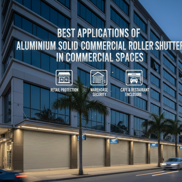 Aluminium Roller Shutters for Commercial Applications Spaces